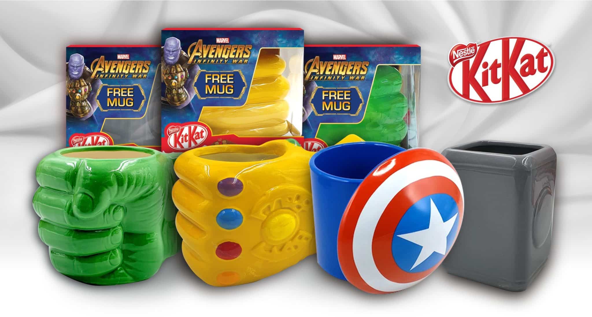 Kit Kat Marvel Mugs - DTC World