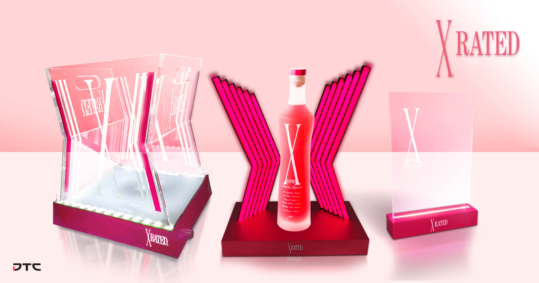 X-Rated Fusion Liqueur — Custom POSM and Display Solutions - DTC World